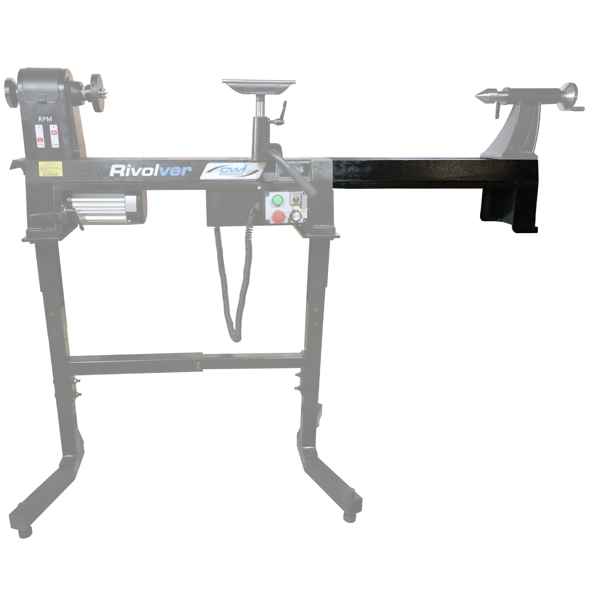 Rivolver 24″ Bed Extension for WL325 Lathe – Rivolver Woodturning Tools